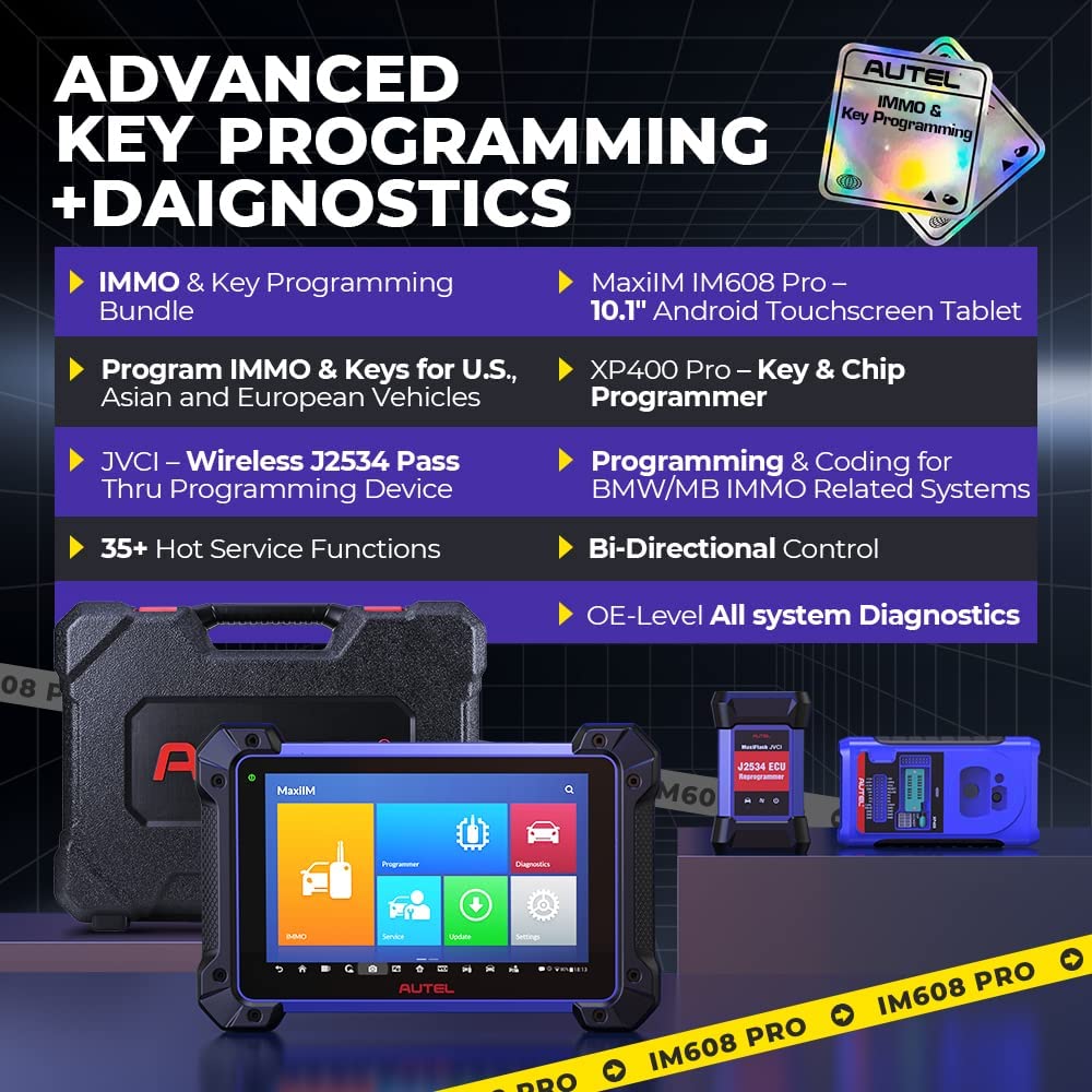 Autel Maxiim Im608 Ii Key Fob Programming Tool Ecu Coding Autel Global Store